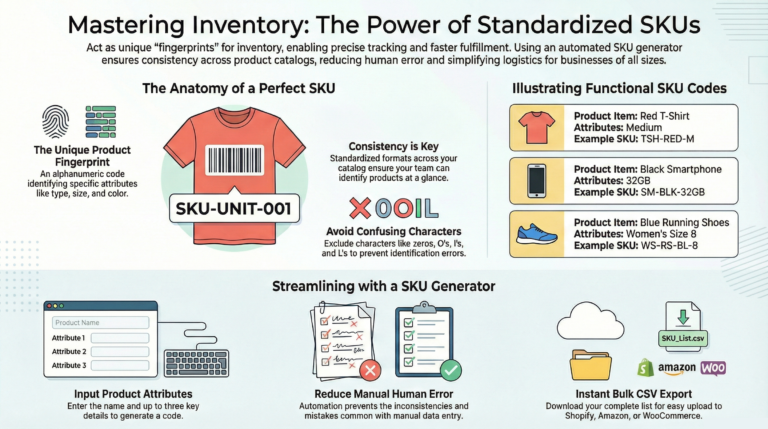 Free SKU Generator - Create SKU Codes Instantly - ShipBuddies